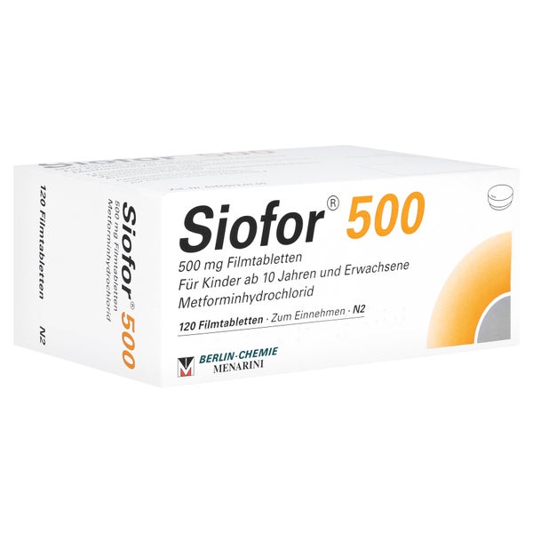 Siofor 500 Filmtabletten 120 St, 120 St online kaufen | DocMorris