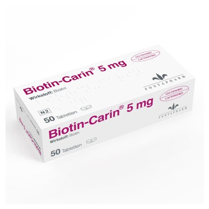 Biotin-carin 5 mg Tabletten 20 St online kaufen | DocMorris