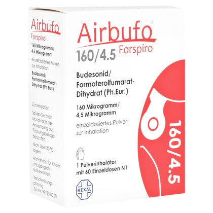 AIRBUFO Forspiro 160 µg/4,5 µg/Dosis 60 ED 60 Sp mit E-Rezept kaufen ...