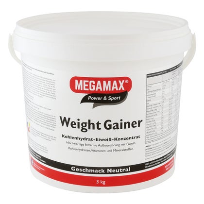 MEGAMAX WEIGHT GAINER NEUTRAL 3000 g online kaufen | DocMorris