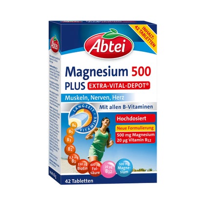 Abtei Magnesium 500 Plus 42 St online kaufen | DocMorris