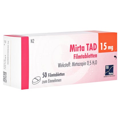 Mirta TAD 15 mg Filmtabletten 50 St mit E-Rezept kaufen | DocMorris