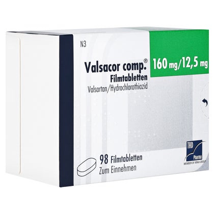 VALSACOR comp.160 mg/12,5 mg Filmtabletten 98 St mit E-Rezept kaufen ...