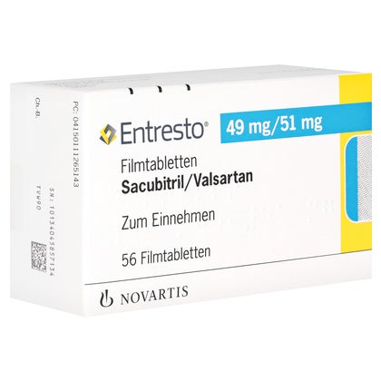 Entresto 49 Mg/51 mg Filmtabletten 56 St mit E-Rezept kaufen | DocMorris