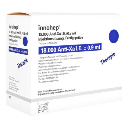 INNOHEP 18.000 Anti-Xa I.E./0,9ml Inj.-Lsg.i.e.FS 30 St mit E-Rezept kaufen | DocMorris