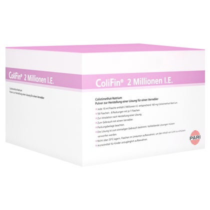COLIFIN 2 Millionen I.E. Plv.z.Her.e.Lsg.f.Verneb. 56 St mit E-Rezept ...