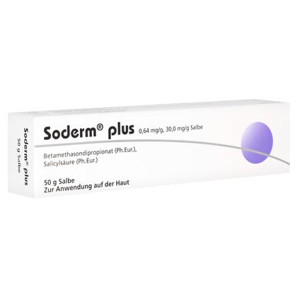 Soderm plus 0,64 mg/g + 30 mg/g Salbe 50 g, 50 g online kaufen | DocMorris