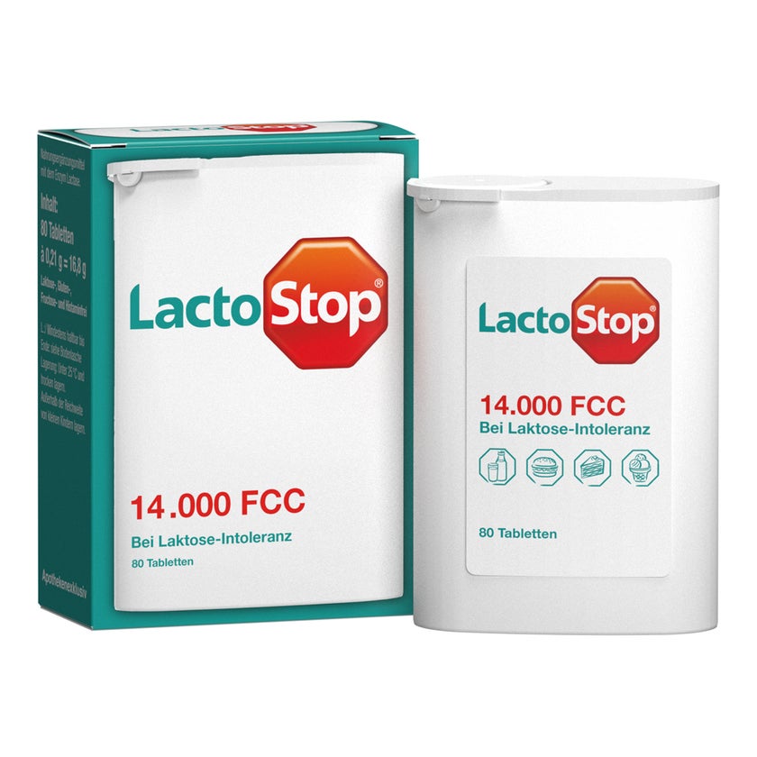 Lactostop 14.000 FCC Tabletten im Spender 80 St online kaufen | DocMorris