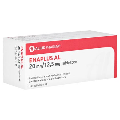 Enaplus AL 20 mg/12,5 mg Tabletten 100 St mit E-Rezept kaufen | DocMorris
