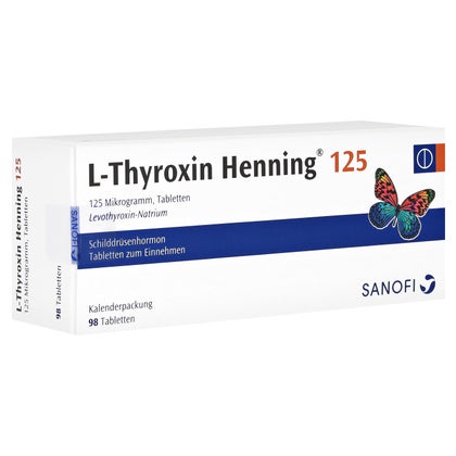 L-THYROXIN 125 Henning Tabl.i.Kalenderpack. 98 St mit E-Rezept kaufen ...