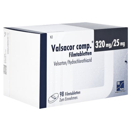 VALSACOR comp.320 mg/25 mg Filmtabletten 98 St mit E-Rezept kaufen ...