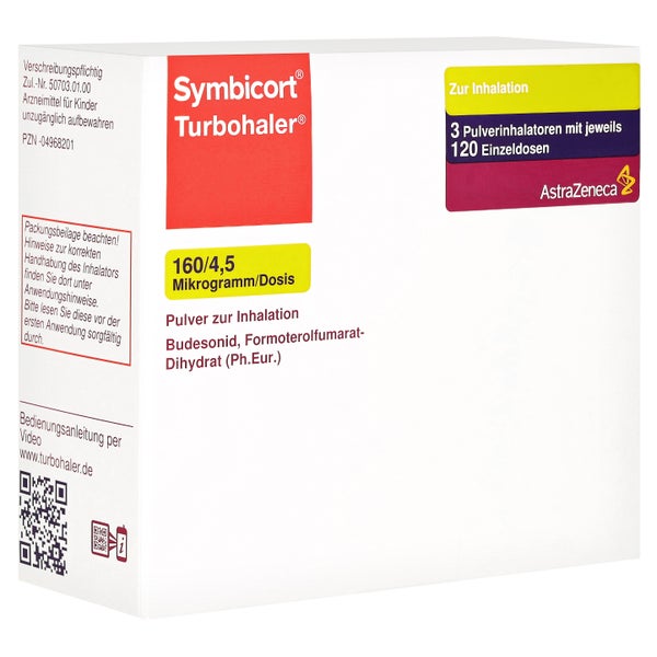 SYMBICORT Turbohaler 160/4,5 µg/Dosis 120 ED 360 Sp, 360 Sp online ...