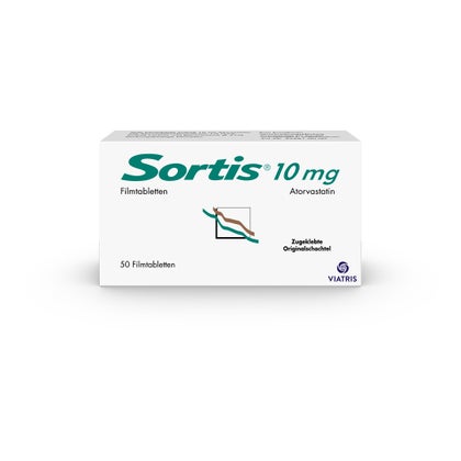 Sortis 10 mg Filmtabletten 50 St mit E-Rezept kaufen | DocMorris