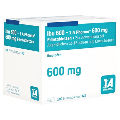 IBU 600-1a Pharma Filmtabletten 100 St mit E-Rezept kaufen | DocMorris