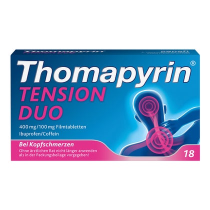 Thomapyrin TENSION DUO Schmerztabletten 18 St online kaufen | DocMorris