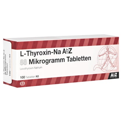 L-THYROXIN-Na AbZ 88 Mikrogramm Tabletten 100 St mit E-Rezept kaufen ...