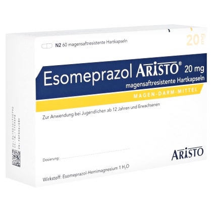 ESOMEPRAZOL Aristo 20 mg magensaftres.Hartkapseln 60 St mit E-Rezept ...
