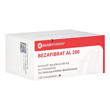 Bezafibrat AL 200 Filmtabletten 100 St mit E-Rezept kaufen | DocMorris