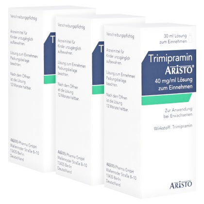 TRIMIPRAMIN Aristo 40 mg/ml Lösung z.Einnehmen 90 ml mit E-Rezept ...