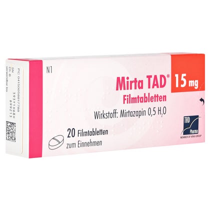 Mirta TAD 15 mg Filmtabletten 20 St mit E-Rezept kaufen | DocMorris
