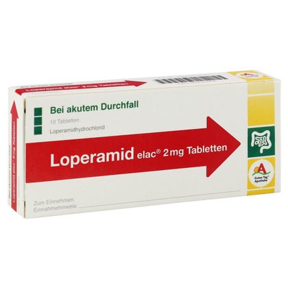 Loperamid elac 2 mg Tabletten 10 St online kaufen | DocMorris