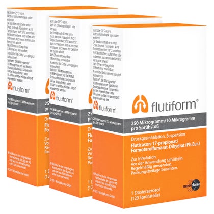 FLUTIFORM 250 µg/10 µg 3x120 Hub Dosieraerosol 360 Sp, 360 Sp online ...
