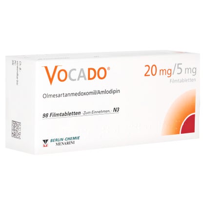 Vocado 20 mg/5 mg Filmtabletten 98 St mit E-Rezept kaufen | DocMorris