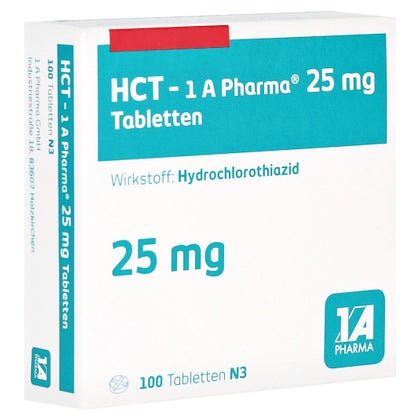 Hct-1a Pharma 25 mg Tabletten 100 St mit E-Rezept kaufen | DocMorris