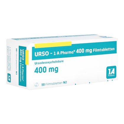 Urso-1a Pharma 400 mg Filmtabletten 50 St mit E-Rezept kaufen | DocMorris
