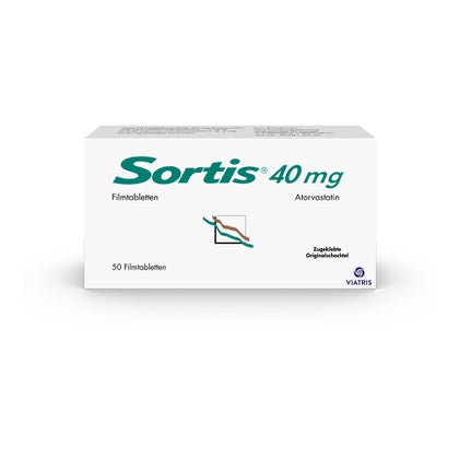 Sortis 40 mg Filmtabletten 50 St mit E-Rezept kaufen | DocMorris