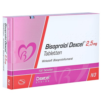 Bisoprolol Dexcel 2,5 mg Tabletten 100 St mit E-Rezept kaufen | DocMorris