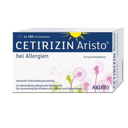 Cetirizin Aristo 10 mg Filmtabletten 100 St online kaufen | DocMorris