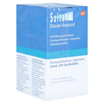 Sultanol Dosier Aerosol 200 Hub 400 Sp, 2 St. online kaufen | DocMorris