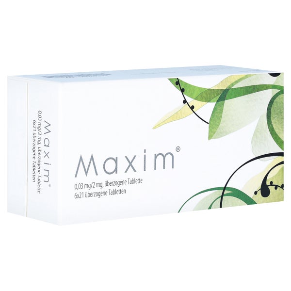 Maxim 0,03 mg/2 mg überzogene Tabletten 126 St, 126 St online kaufen ...