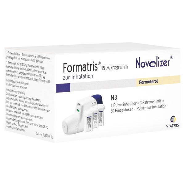 FORMATRIS 12µg Novolizer 3x60 ED Inhalator+Patrone 180 Sp, 180 Sp ...