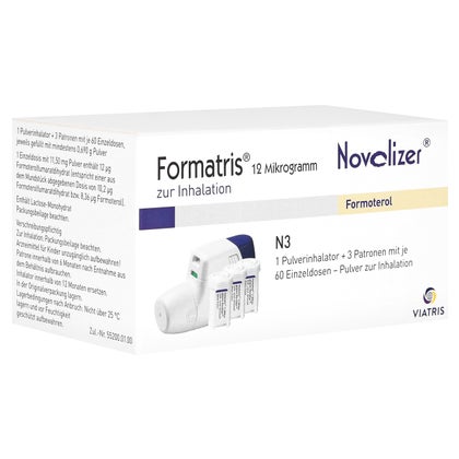 FORMATRIS 12µg Novolizer 3x60 ED Inhalator+Patrone 3 St mit E-Rezept ...