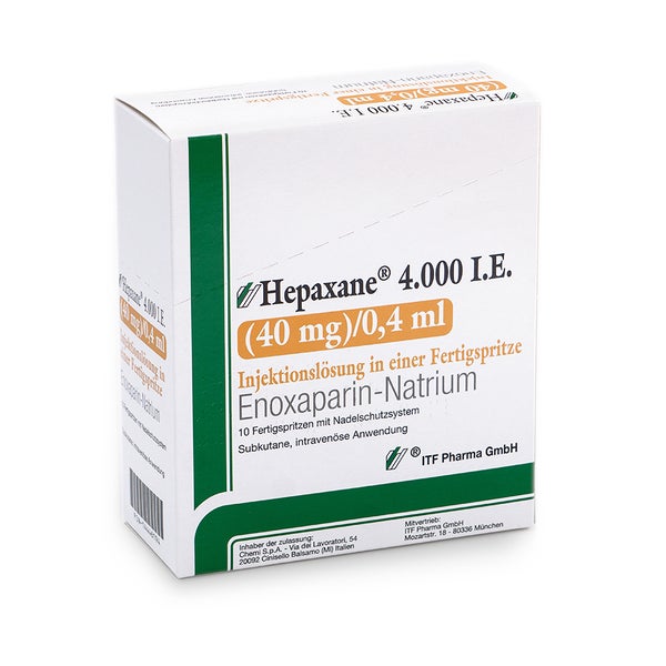 HEPAXANE 4.000 I.E. 40 mg/0,4 ml Inj.-Lsg.i.e.FS 10 St, 10 St online ...