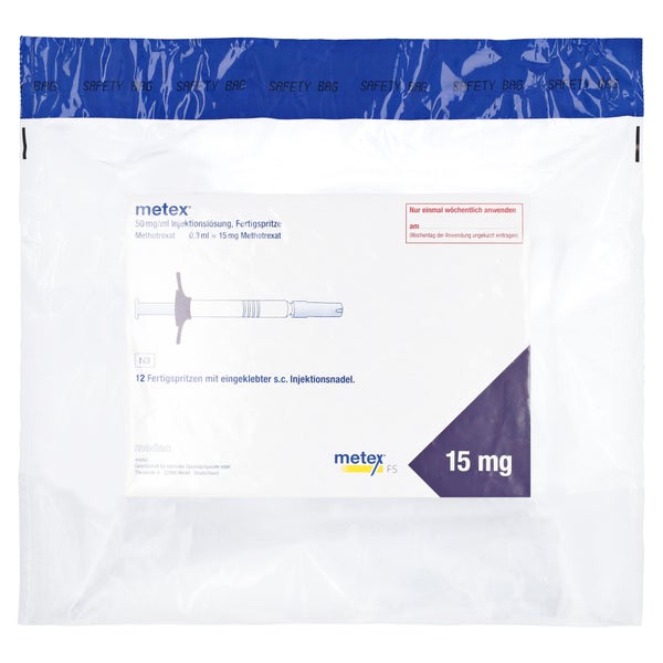 METEX FS 15 mg (50mg/ml) Inj.-Lösung Fertigspr. 12 St, 12 St online ...