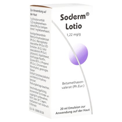Soderm Lotio 1,22 mg/g 20 ml mit E-Rezept kaufen | DocMorris
