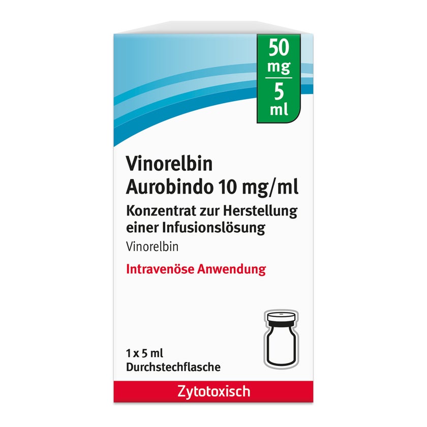VINORELBIN Aurobindo 10 mg/ml Konz.z.H.e.Inf.-Lsg. 1X5 ml mit E-Rezept ...