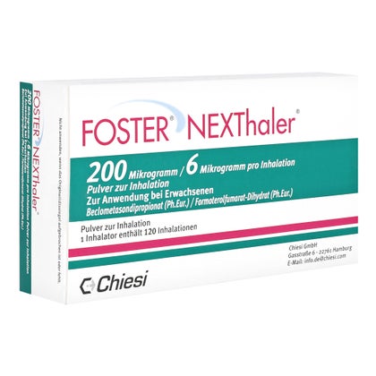 FOSTER NEXThaler 200/6 µg 120 ED Inhalationspulver 1 St mit E-Rezept ...