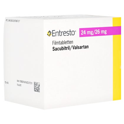 Entresto 24 Mg/26 mg Filmtabletten 196 St mit E-Rezept kaufen | DocMorris