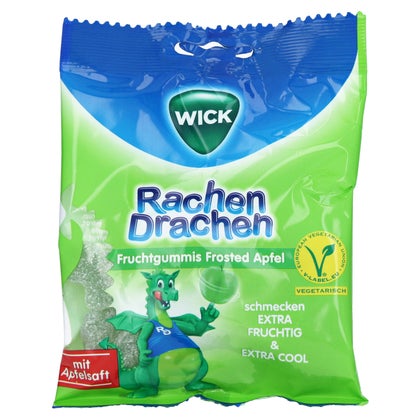 WICK Rachendrachen Halsgummis Apfel 75 g online kaufen | DocMorris
