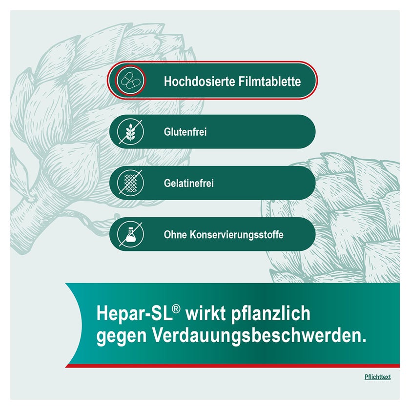 Hepar-sl 640 mg Filmtabletten 50 St online kaufen | DocMorris