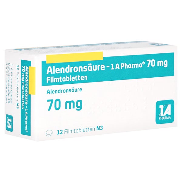 ALENDRONSÄURE-1A Pharma 70 mg Filmtabletten 12 St, 12 St online kaufen ...