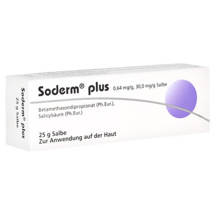 Soderm plus 0,64 mg/g + 30 mg/g Salbe 25 g mit E-Rezept kaufen | DocMorris