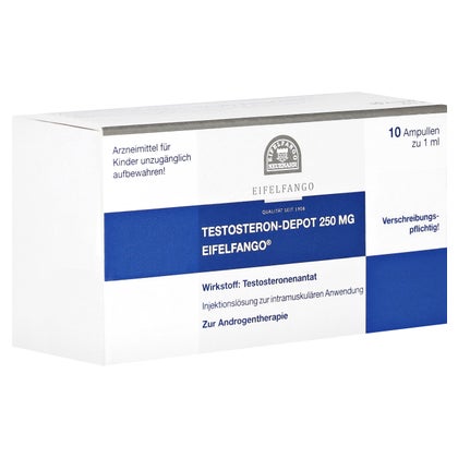 TESTOSTERON depot 250 mg Eifelfango Injektionslsg. 10X1 ml mit E-Rezept ...