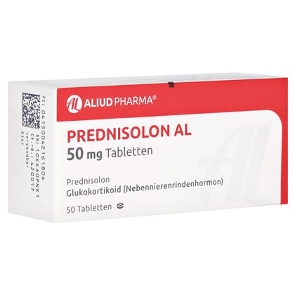 Prednisolon AL 50 mg Tabletten 50 St mit E-Rezept kaufen | DocMorris