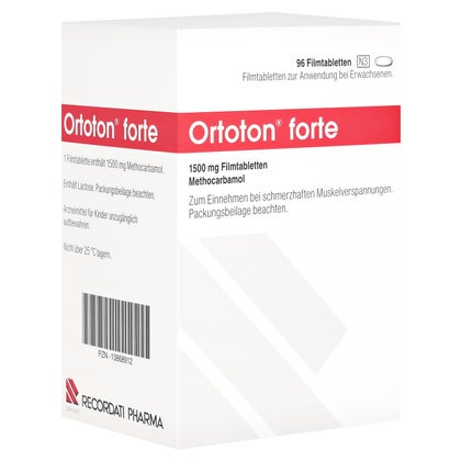 Ortoton Forte 1500 mg Filmtabletten 96 St mit E-Rezept kaufen | DocMorris