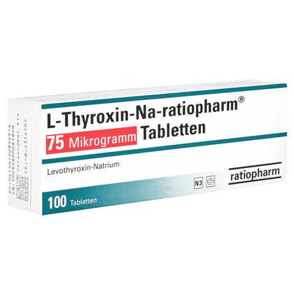 L-THYROXIN-Na-ratiopharm 75 Mikrogramm Tabletten 100 St mit E-Rezept ...